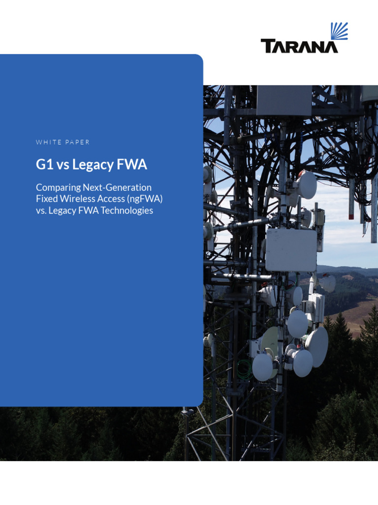G1 vs Legacy FWA: A Comparative Analysis | PDF | Ieee 802.11 | Mimo