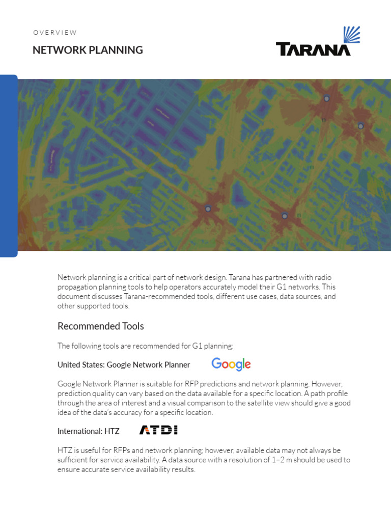 Network Planning Tools for G1 Design | PDF | Accuracy And Precision ...