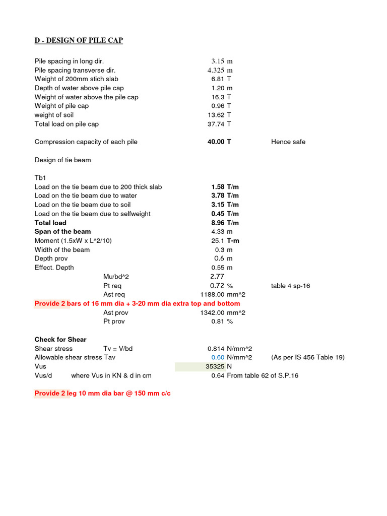Design of SLUDGE DRYING BEDS | PDF | Beam (Structure) | Deep Foundation