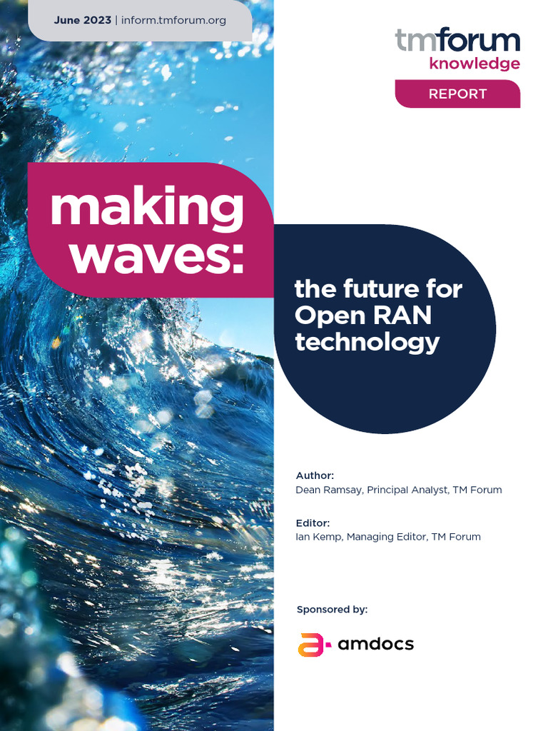 TM Forum Open RAN Report | PDF | Cloud Computing | Interoperability