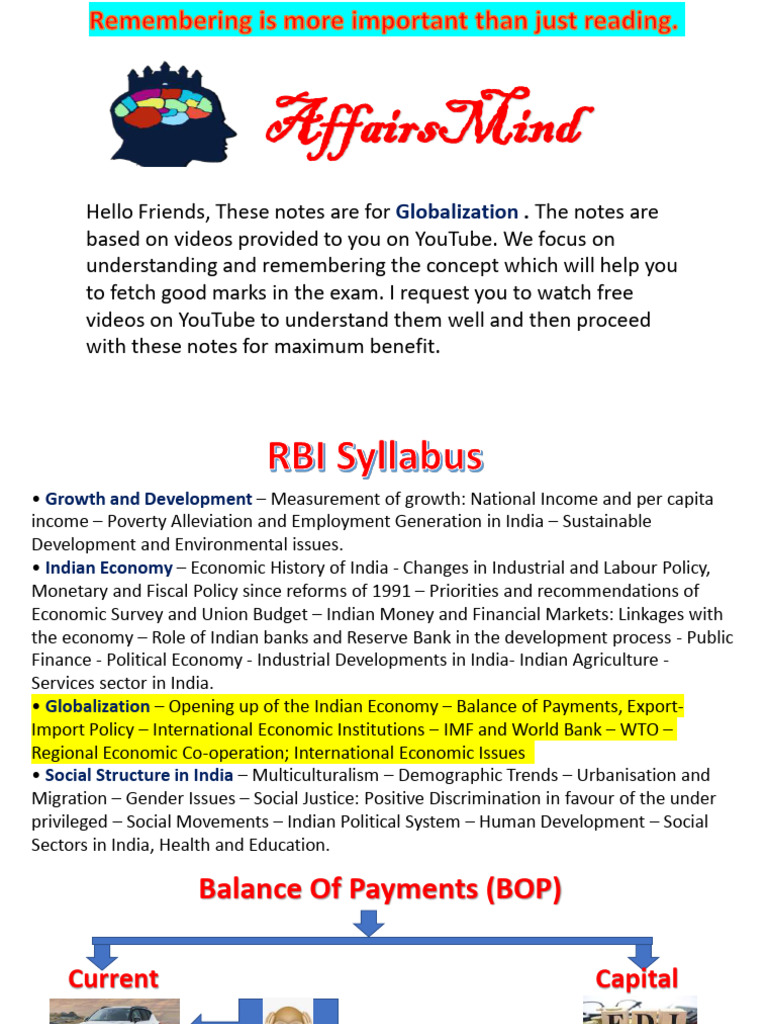 RBI ESI PDF 5 - Globalization | PDF | Special Drawing Rights | Balance ...