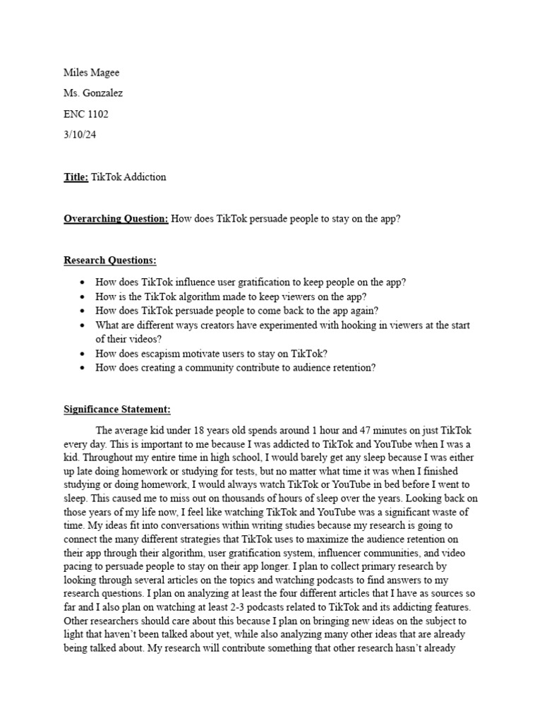 Research Proposal Paper Redo | PDF | You Tube | Social Media