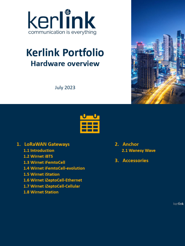 Kerlink Products Hardware Overview 20230724 | PDF | Usb | Modulation