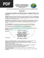 Barangay Internal Rules Guide | PDF | Quorum | Parliamentary Procedure