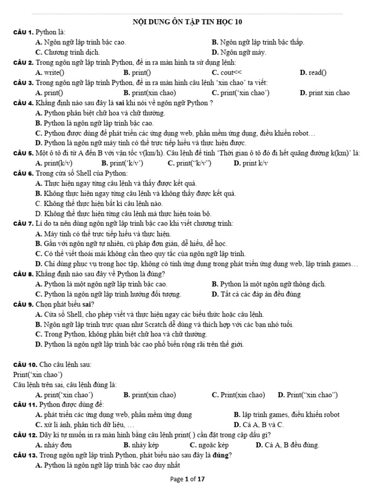 Tin 10 Hkii HS | PDF