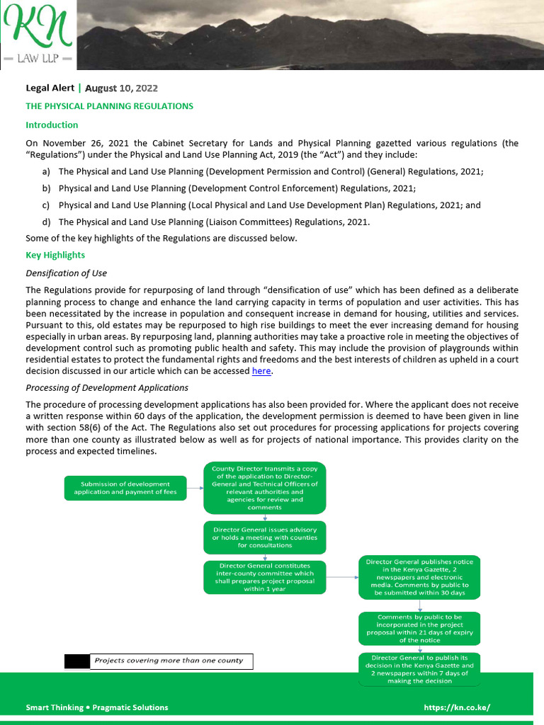 Physical Planning Regulations | PDF | Easement | Regulatory Compliance