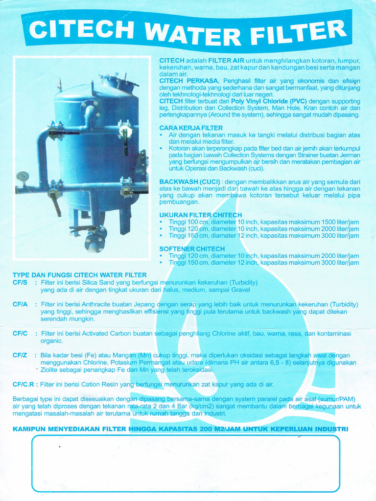 Citech Water Filter | PDF