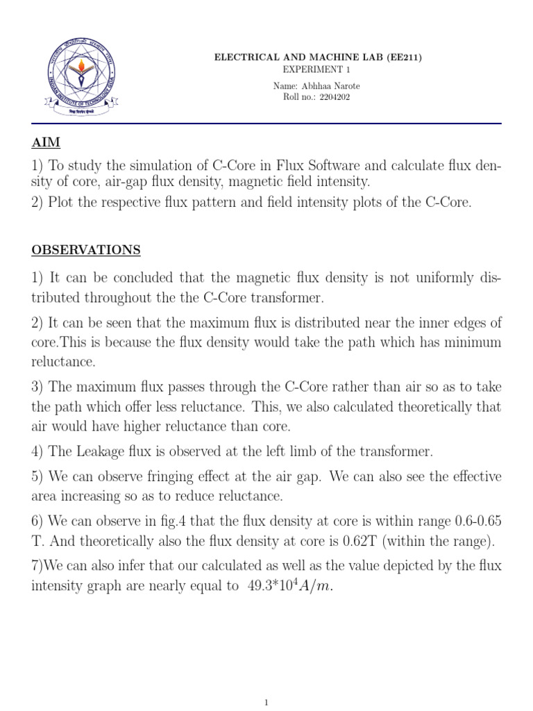 EE211 - Experiment - 1 - 2204202 | PDF | Teaching Methods & Materials | Science & Mathematics