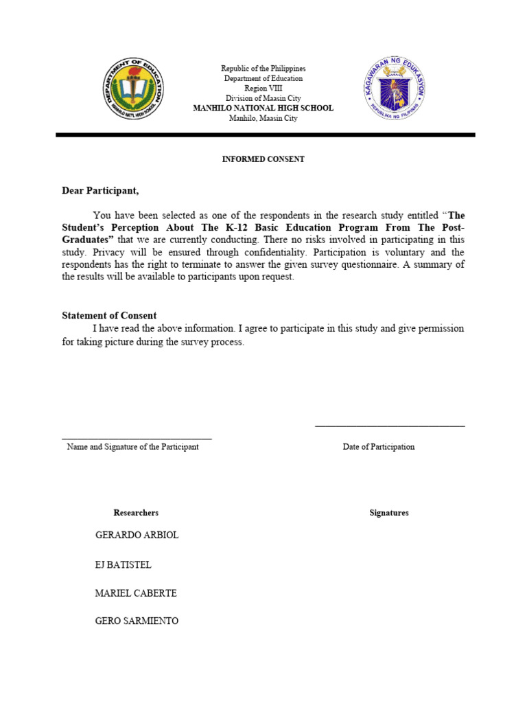 Informed Consent 1 | PDF | Informed Consent | Theory Of Medicine