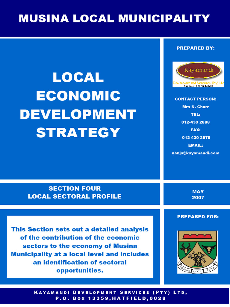 Musina Local Economic Development Analysis | PDF | Agriculture | Rain
