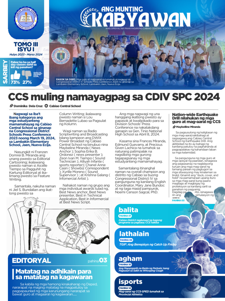 Ang Munting Kabyawan - Cabiao Central School 2 | PDF