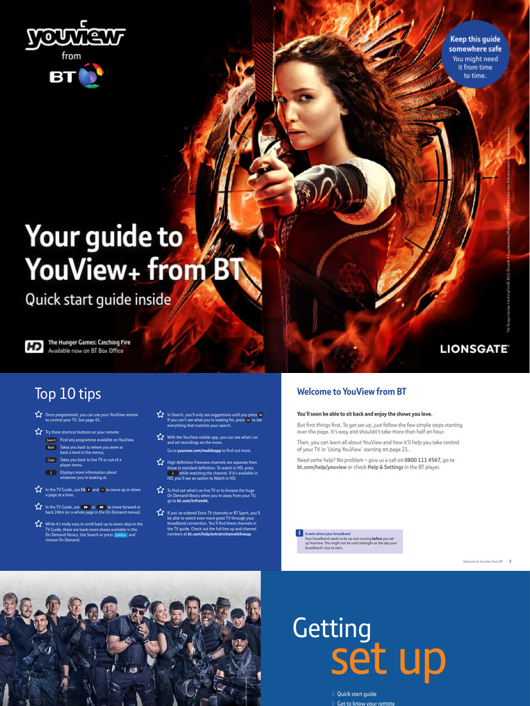YouView From BT User Guide (H3 v8) | PDF | Hdmi | Telecommunications