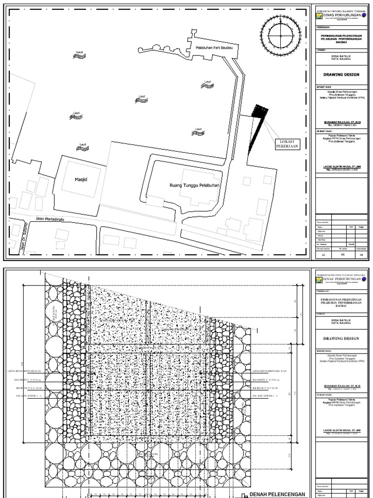 Desain Pelabuhan Baubau K-300 | PDF