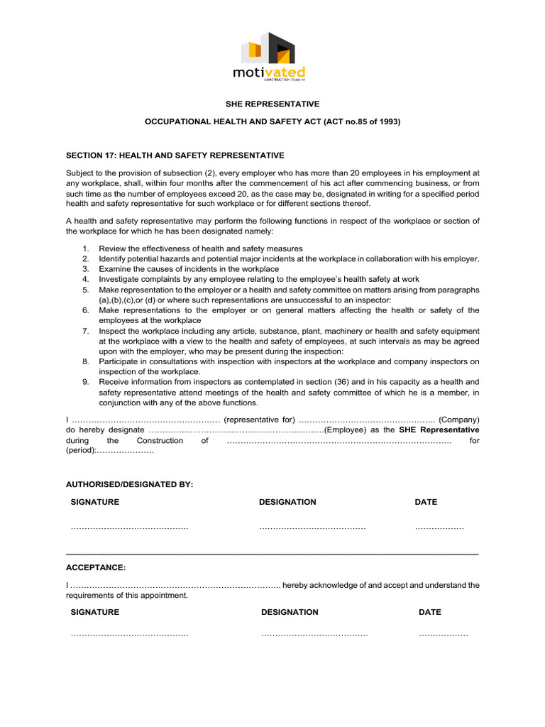 She Rep and First Aider | PDF | Occupational Safety And Health | First Aid