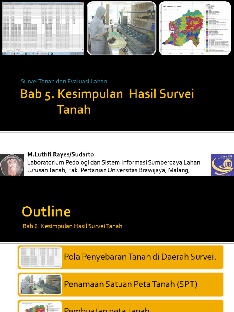 Stela Genap 2013 07 Kesimpulan Hasil Survei Tanah | PDF