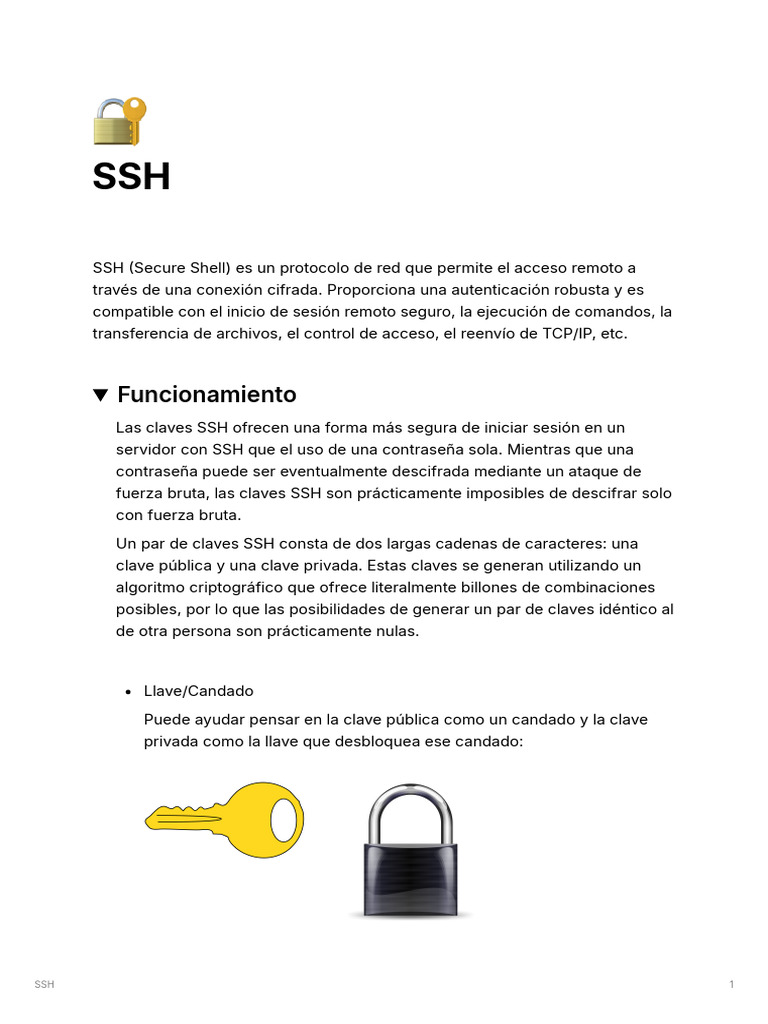 4 - SSH | PDF | Clave (criptografía) | Autenticación