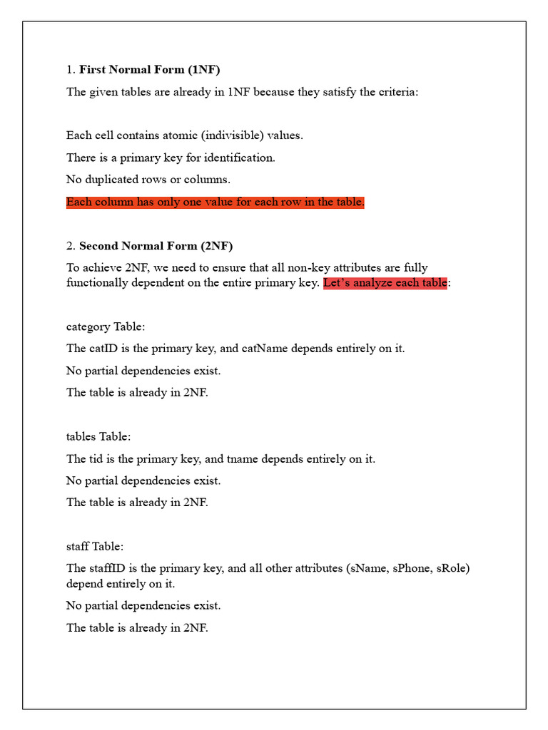 Normalization 1 | PDF | Computing | Data Model