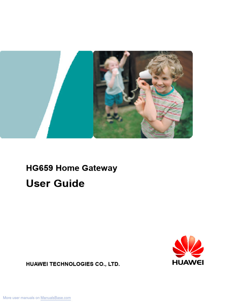 Manual Huawei HG659 | PDF | Voice Over Ip | Wireless Lan