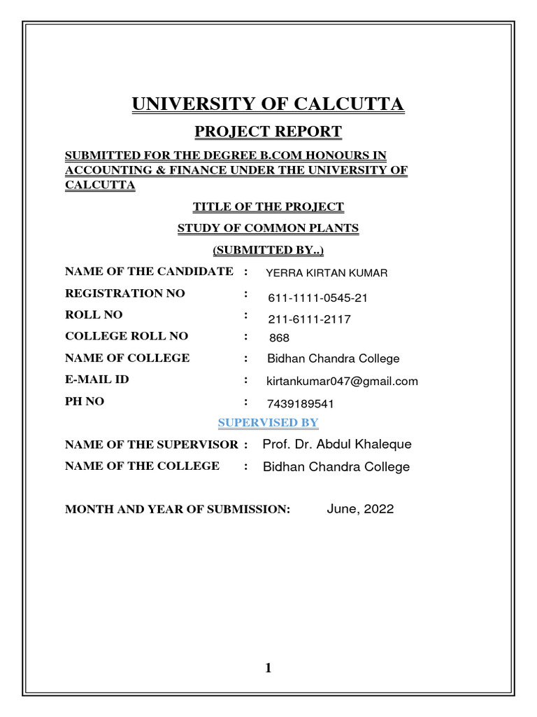 EVS Project on Common Plants | PDF | Soil | Blueberry