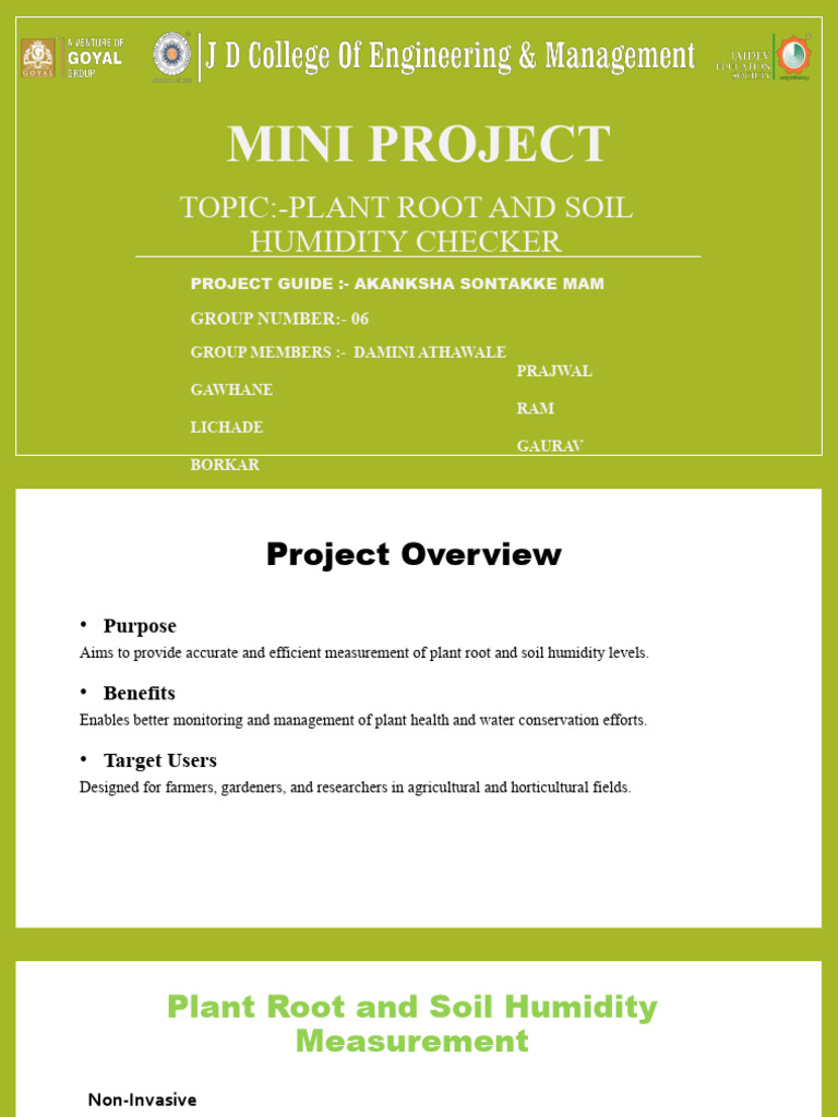 Mini Project | PDF | Soil | Humidity