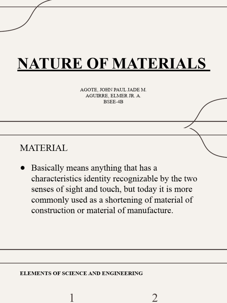 Aguirre Agote Bsee 4b Material Science | PDF | Chemical Bond | Chemical Compounds