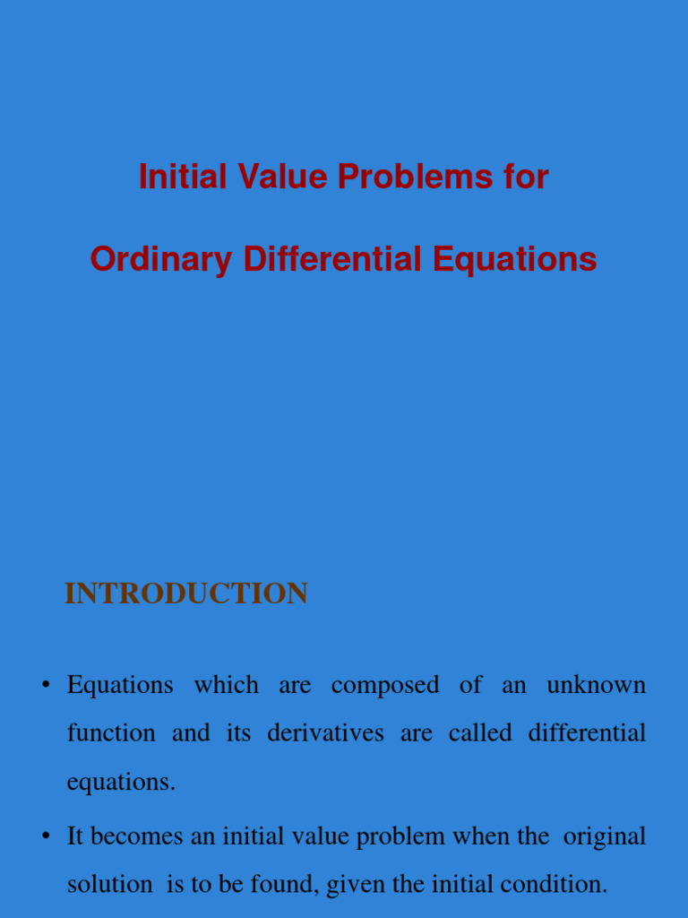 Numerical Methods Unit IV | PDF | Differential Equations | Equations