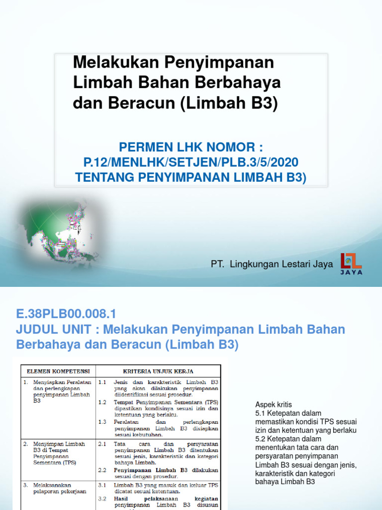 Melakukan Penyimpanan LB3 | PDF