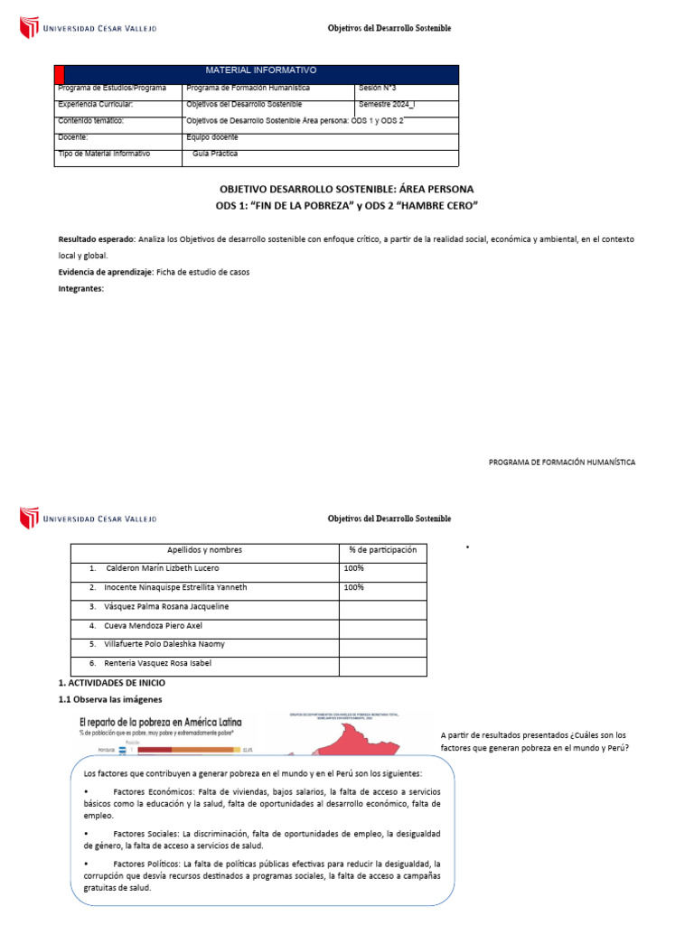 Guía - Práctica - # - 03 (1) Tarea FG | PDF | Pobreza | Pobreza e indigencia