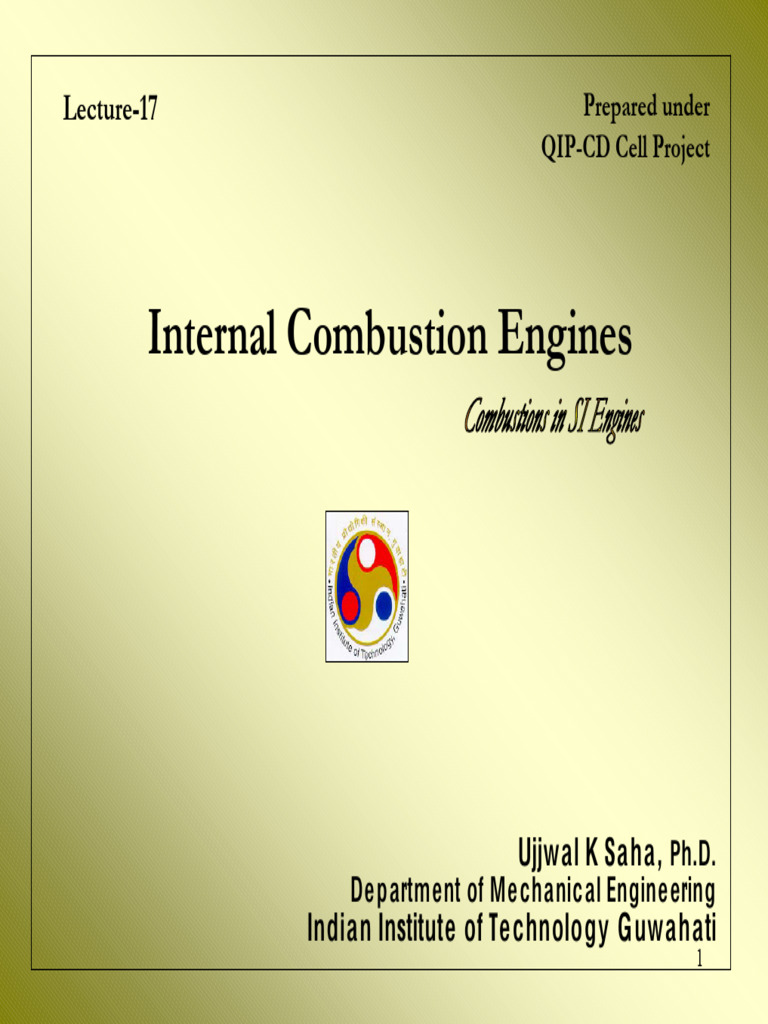 SI Engine Combustion Dynamics | PDF | Combustion | Internal Combustion ...