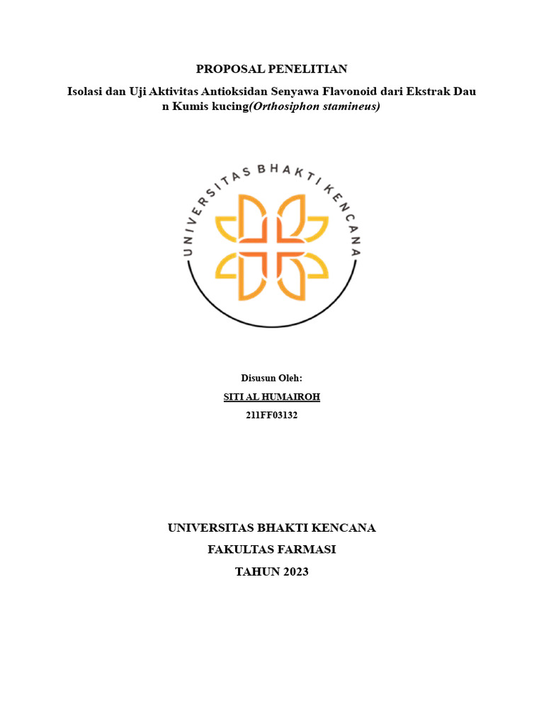 Proposal Penelitian Fixx | PDF