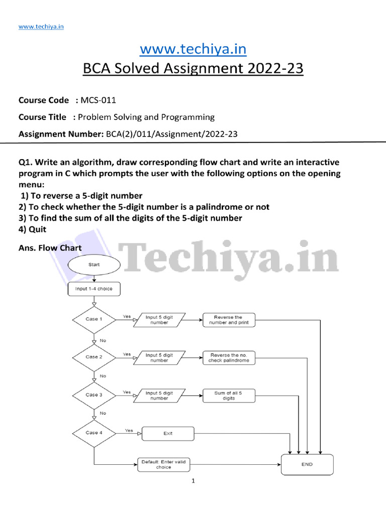 MCS-011 (2022-23) Solved Assignment | PDF