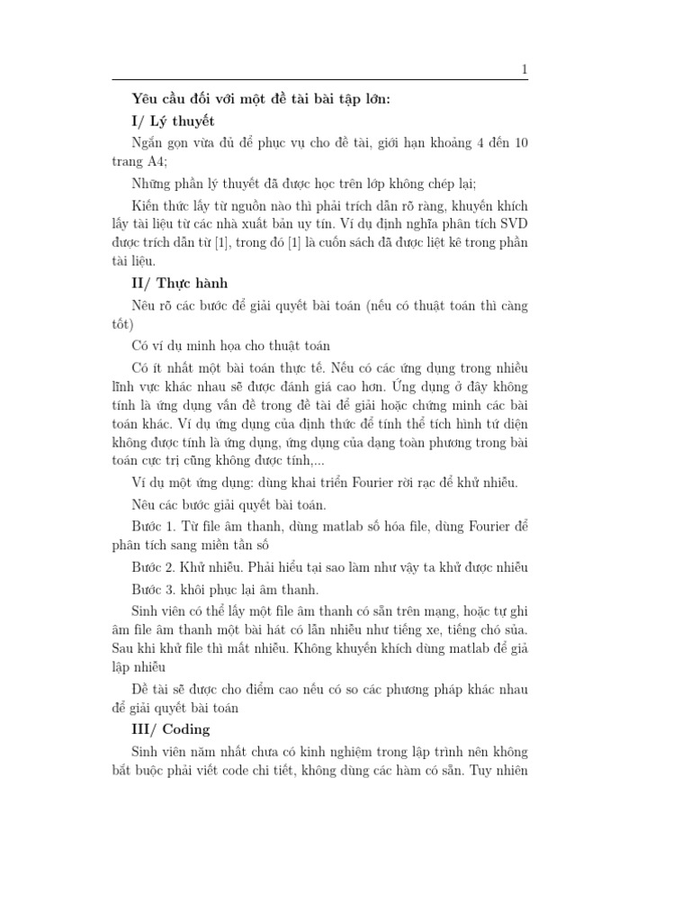 Yêu cầu BTL | PDF