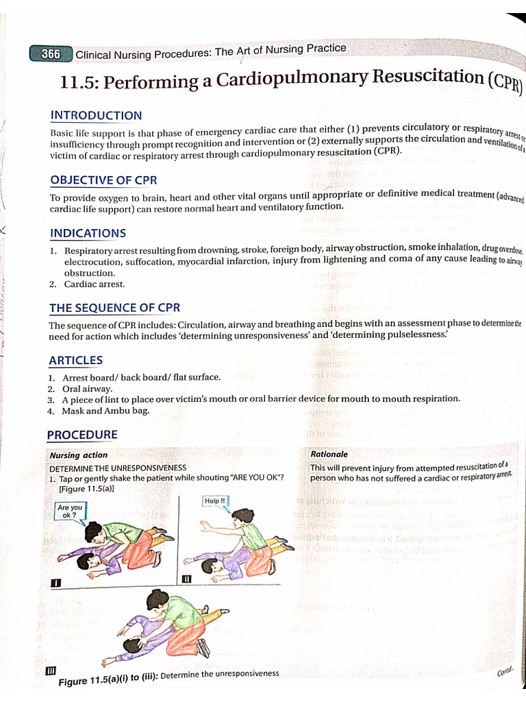 cpr and acls procedure | PDF