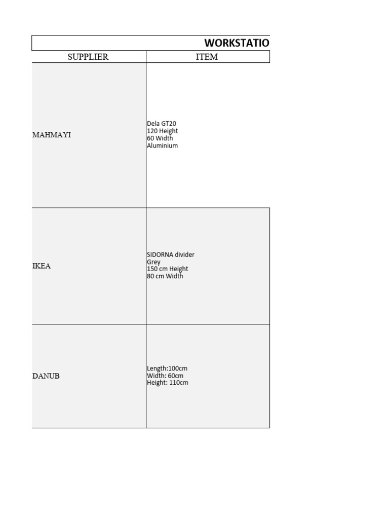 Workstation Comparison | PDF