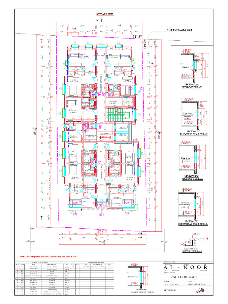 Alnoor-Working plans-2ND FLOOR | PDF