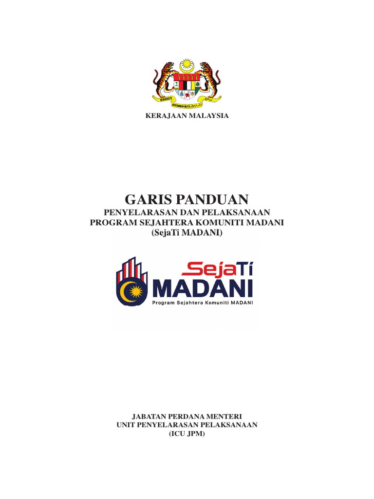Garis Panduan PROGRAM SejaTi MADANI Terkini | PDF