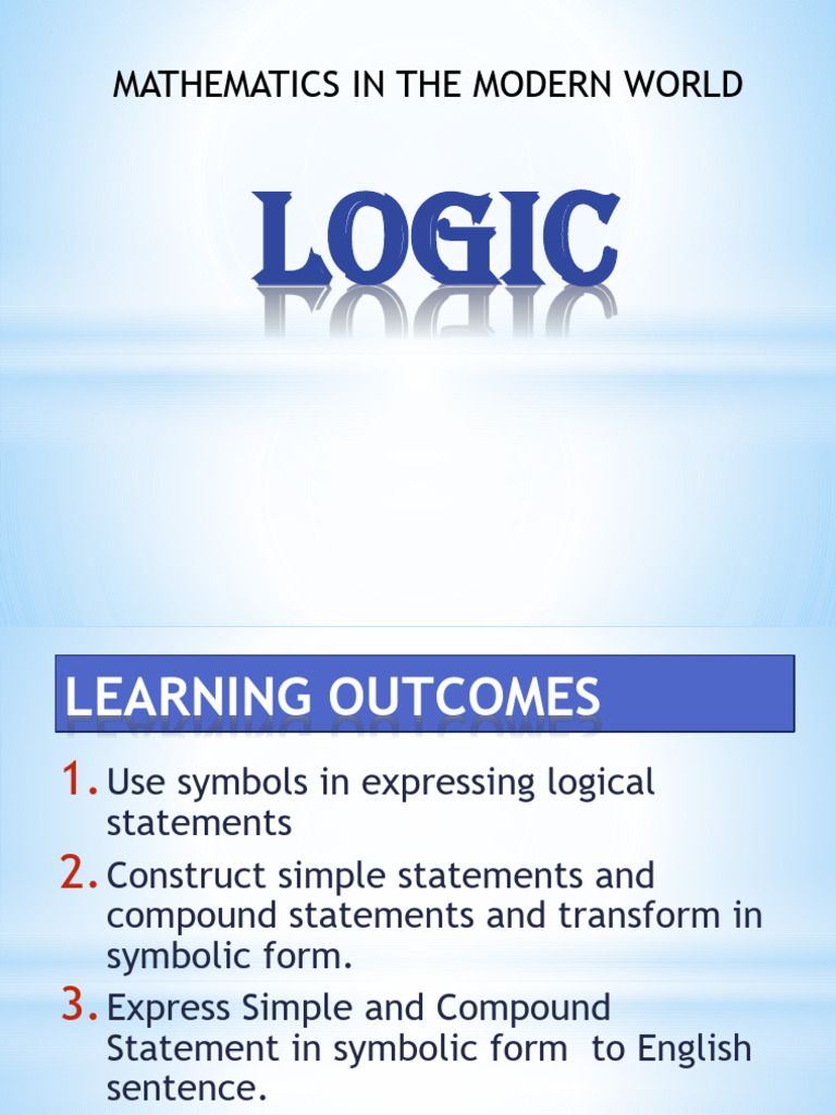 Logic | PDF | Logic | If And Only If