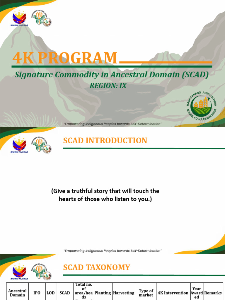 SCAD Presentation Template | PDF | Agriculture