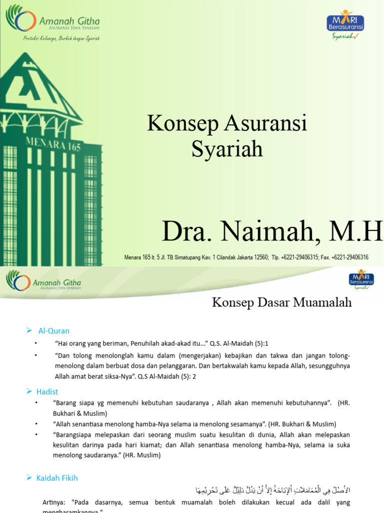 Konsep dan Sejarah Asuransi Syariah | PDF | Agama & Spiritualitas | Politik
