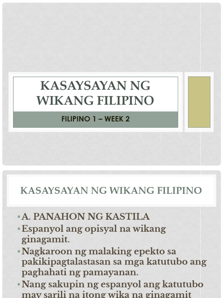 Fil 1 PPT Week 2.1 | PDF