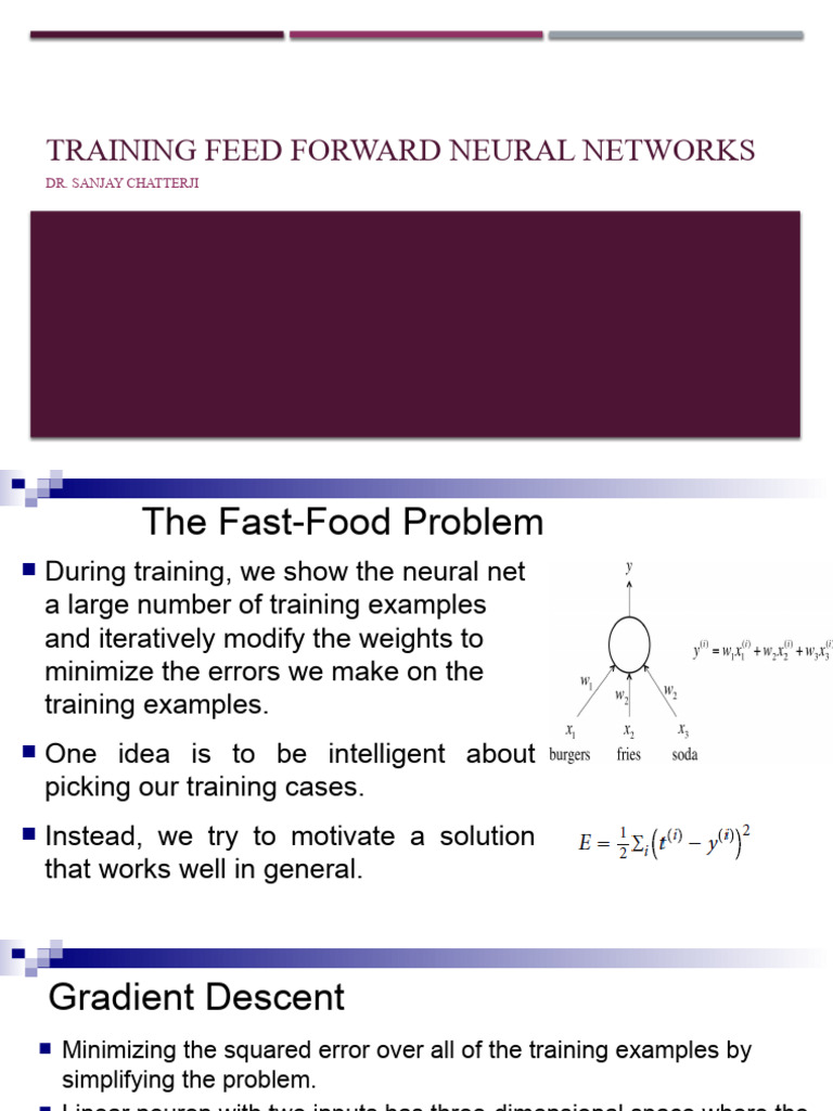 Chap 2 Training Feed Forward Neural Networks | PDF | Artificial Neural ...