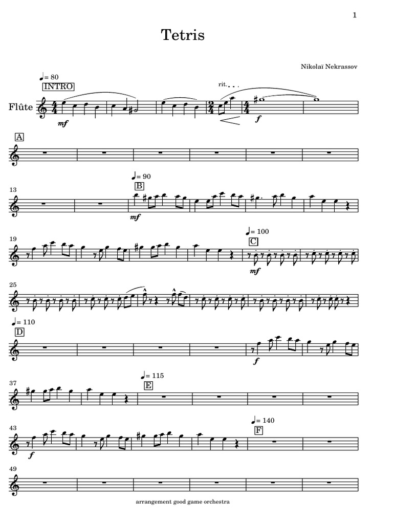 Tetris Flûte | PDF