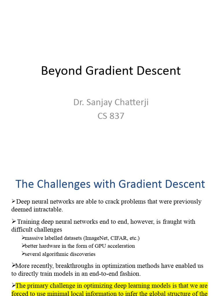 Chap 4 Beyond Gradient Descent | PDF | Applied Mathematics | Algorithms