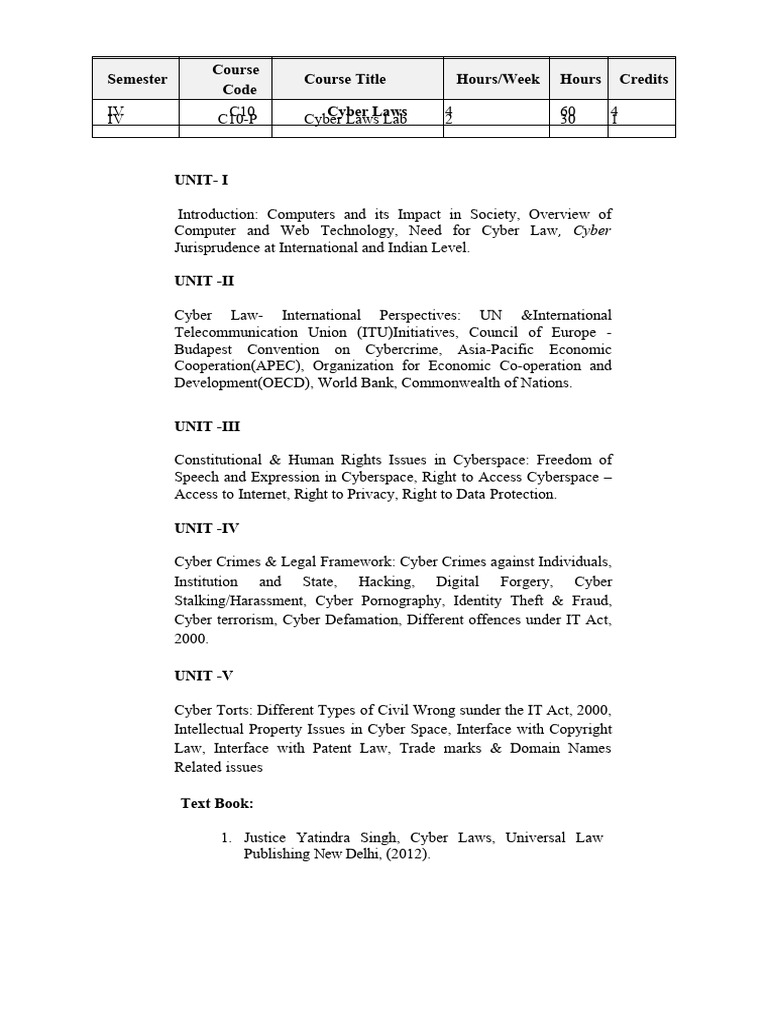 Cyber Law | PDF | World Wide Web | Internet & Web