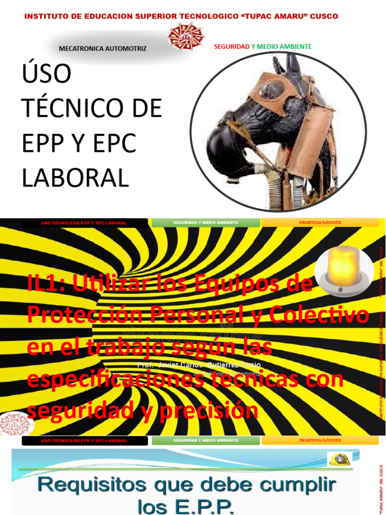 Uso Tecnico de Epp y Epc | PDF | Ingeniería | Ingeniería de Sistemas