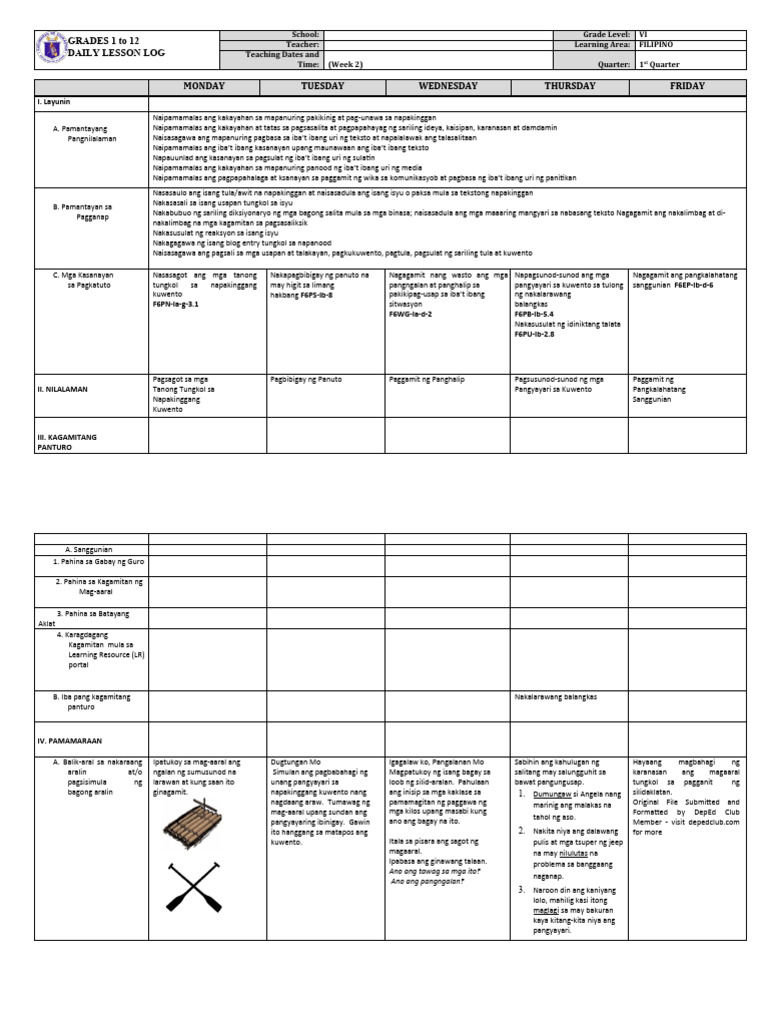 Filipino DLL | PDF
