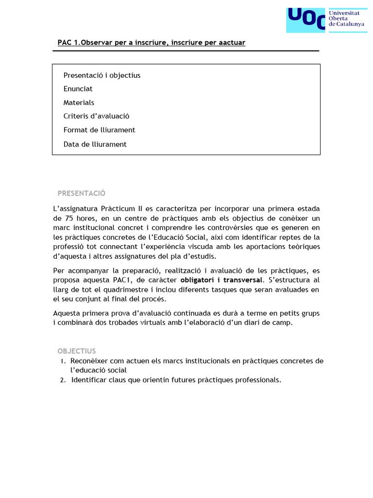 PAC1 Practium 2 | PDF