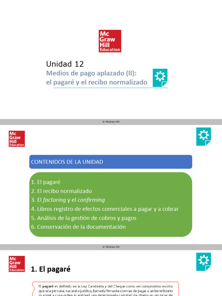 Ud12 El Pagaré y El Recibo Normalizado | PDF | Finanzas y dinero