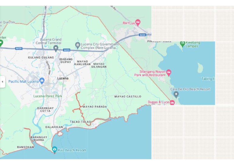 Demographical Map Lucena | PDF