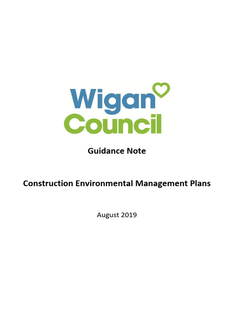 Construction Environmental Management Plans Guidance Note | Download ...